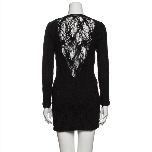 rag & bone | Dresses | Rag Bone Distress Lace Long Sleeve Mini Dress ...
